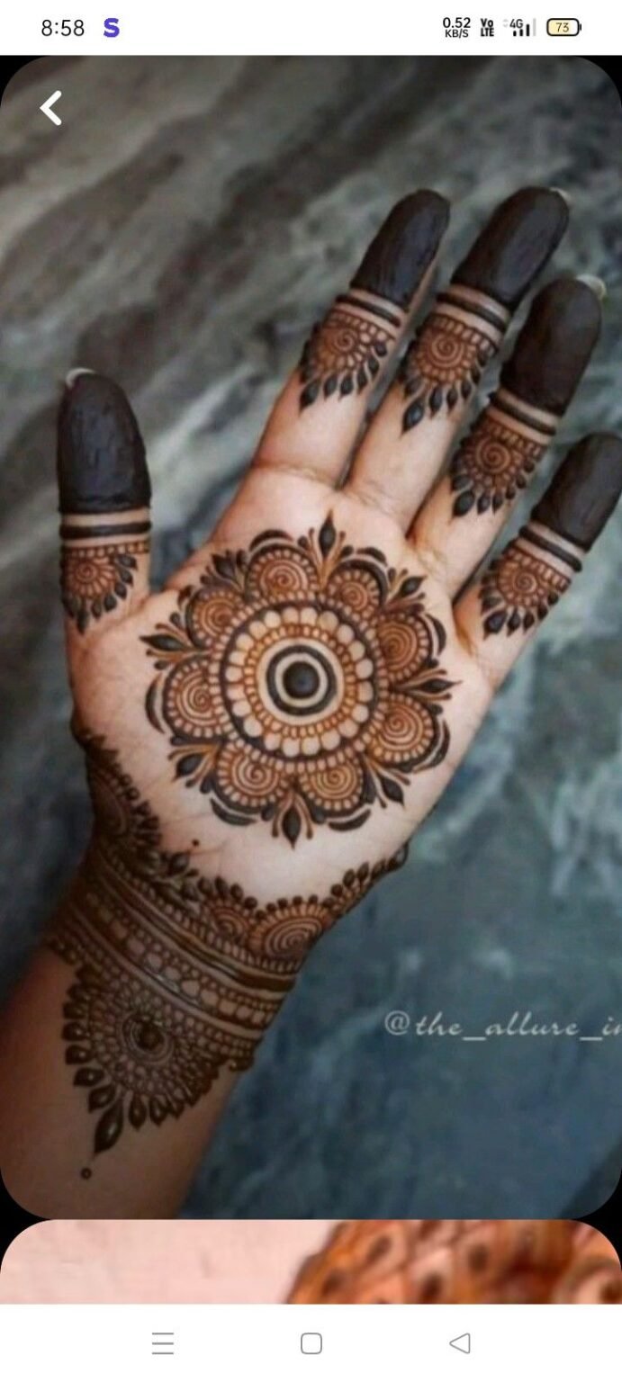 10 Stunning Geometric Mehndi Designs: A Fusion of Art and Tradition ...